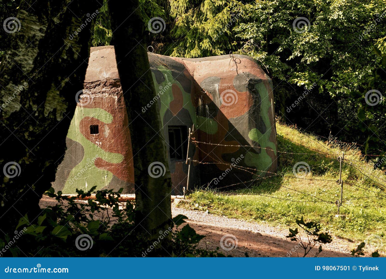 The fortified border stock image. Image of steel, fortification - 98067501