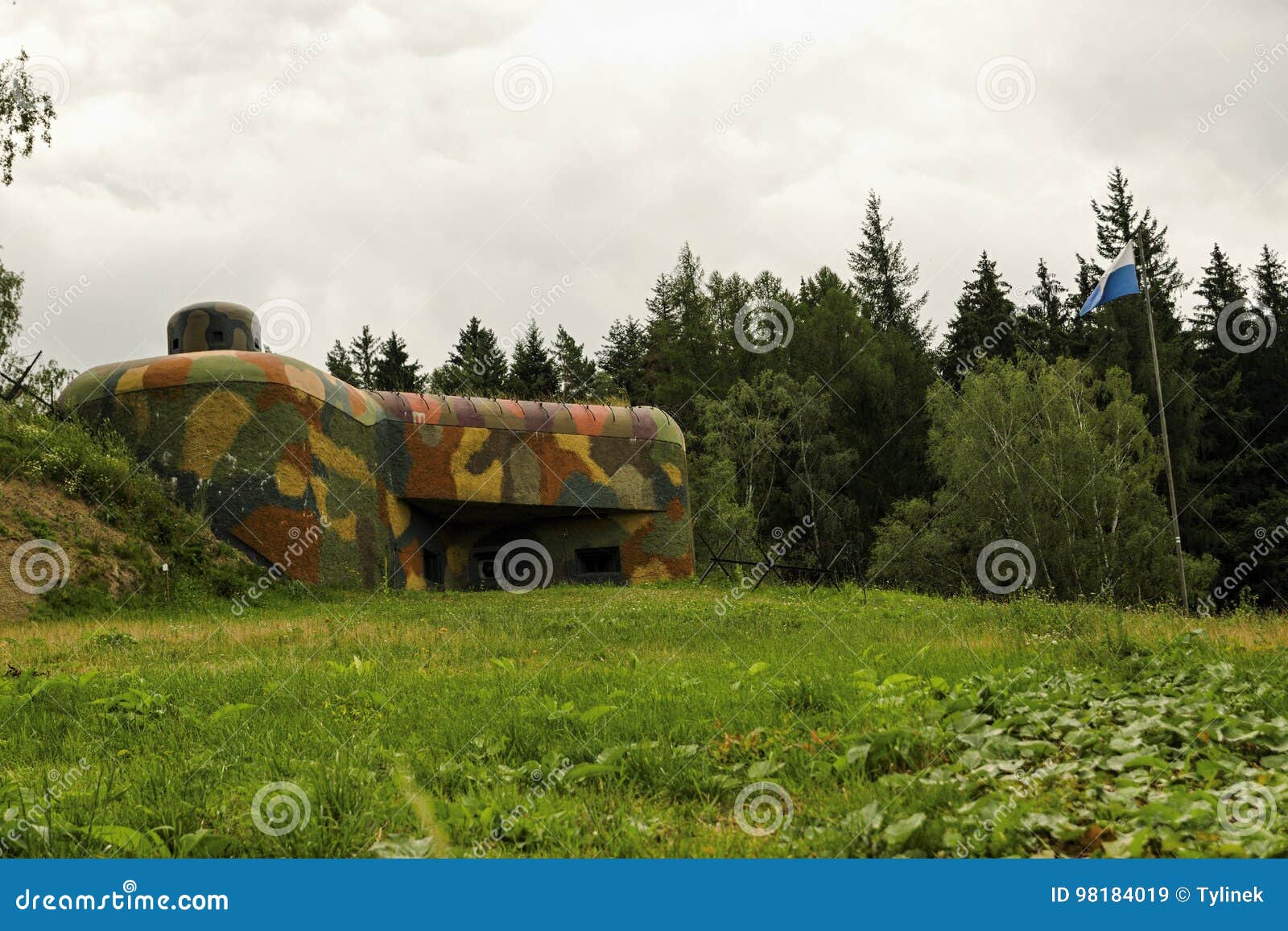 The fortified border stock image. Image of steel, fortification - 98184019