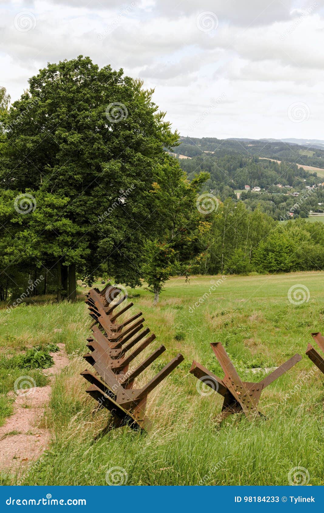 The fortified border stock image. Image of nature, army - 98184233