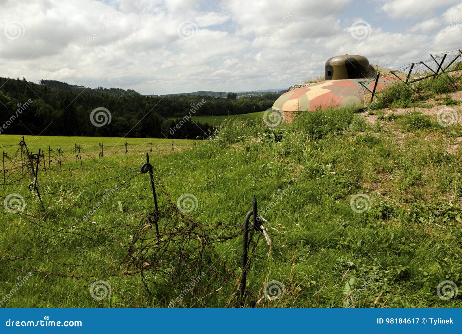 The fortified border stock image. Image of steel, sadness - 98184617