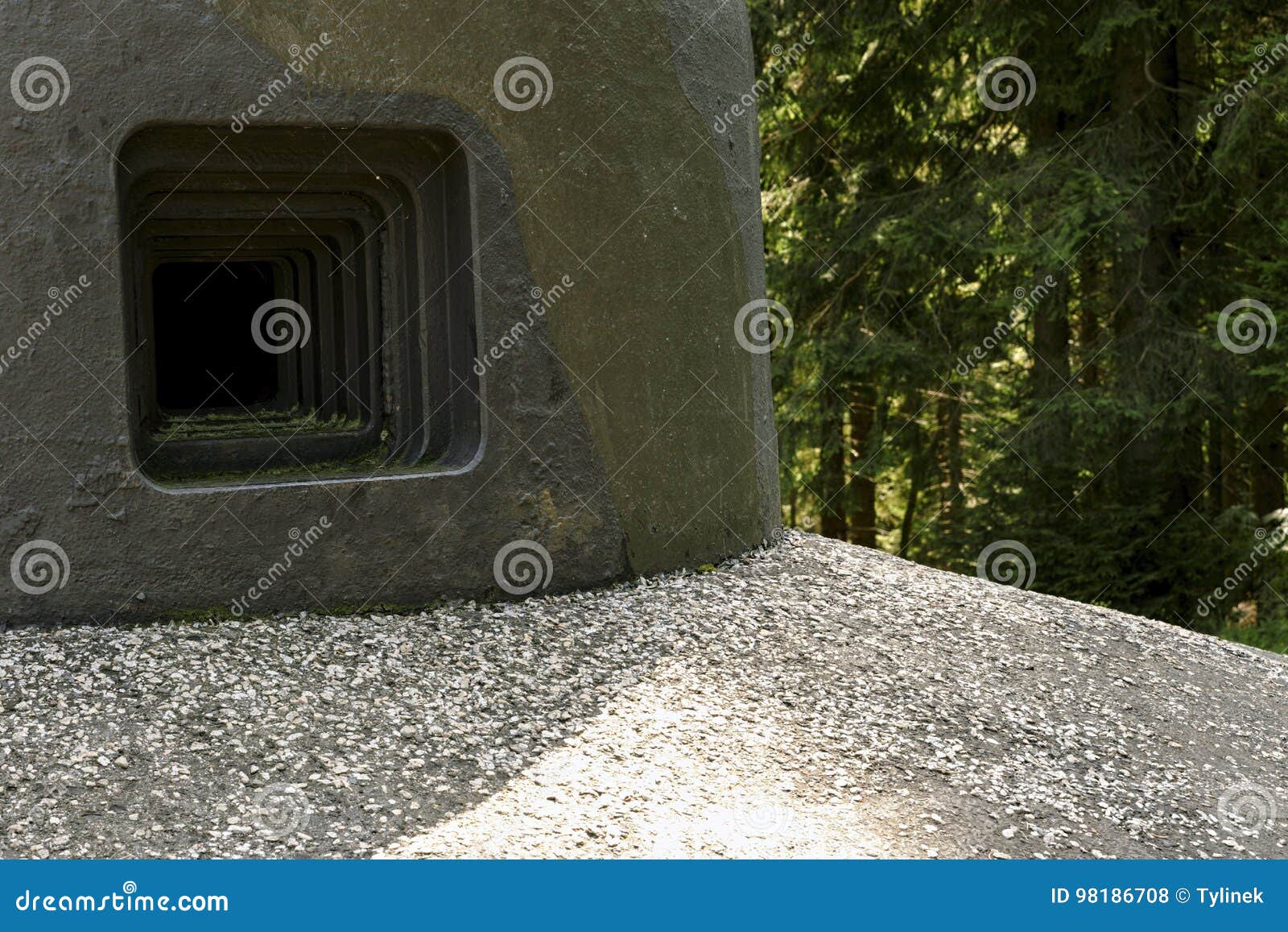The fortified border stock photo. Image of trench, concrete - 98186708