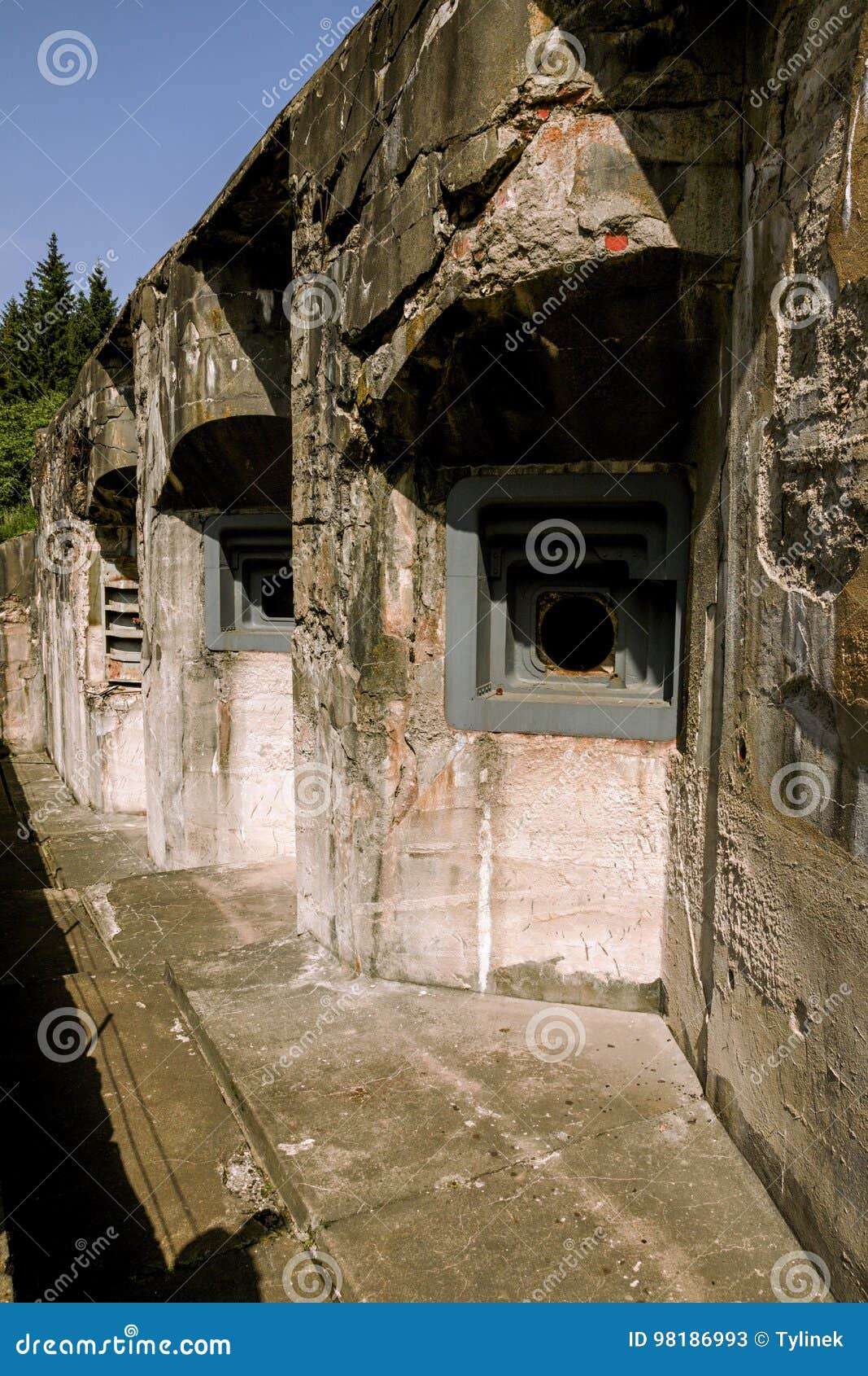 The fortified border stock image. Image of tree, architecture - 98186993