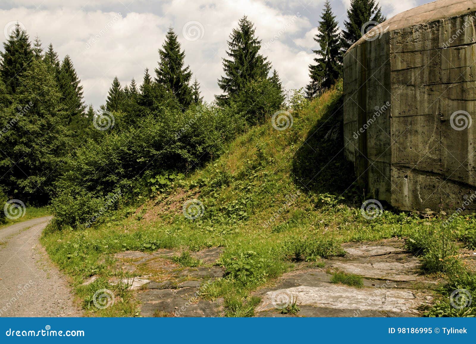 The fortified border stock image. Image of nature, tree - 98186995