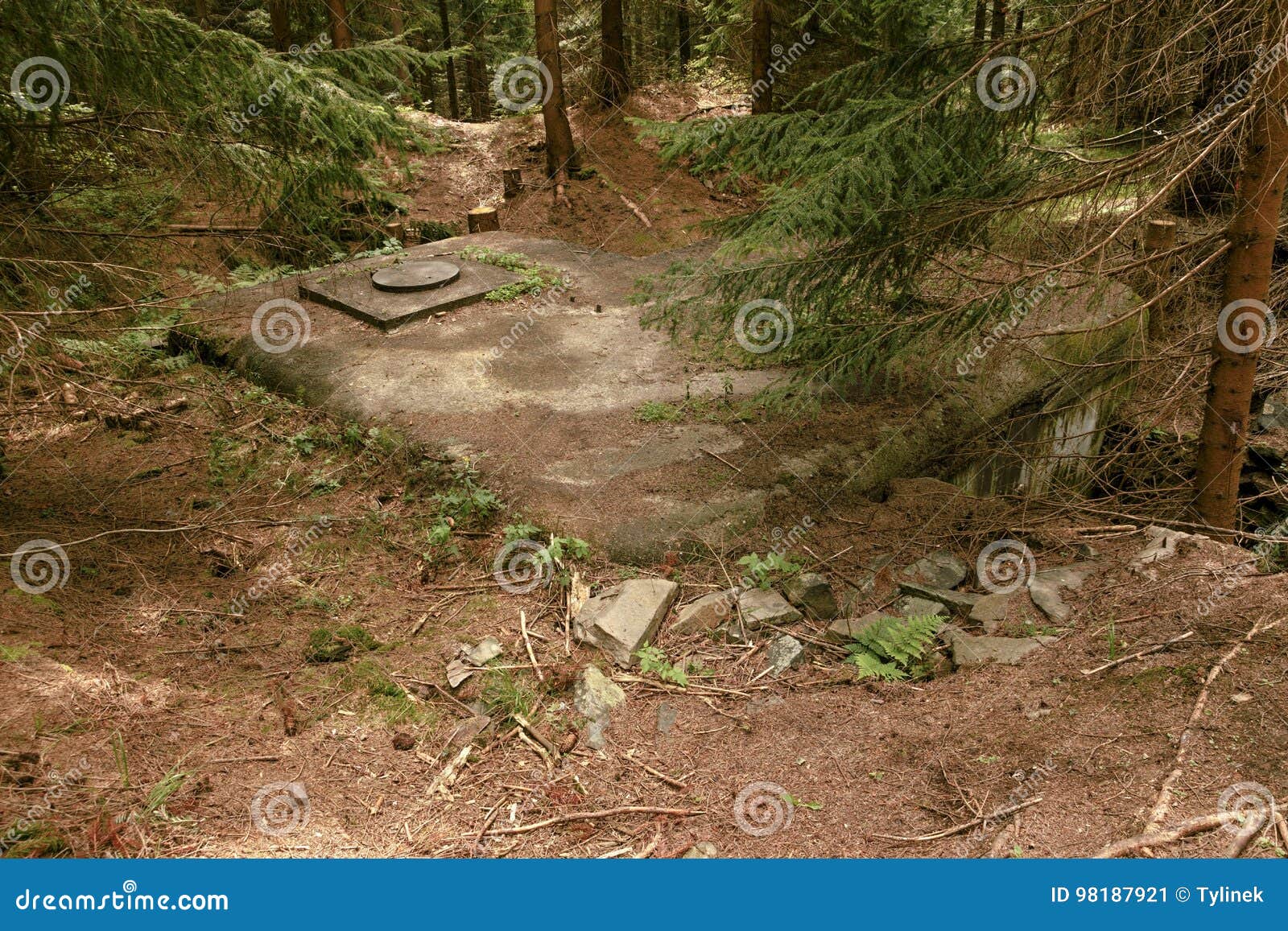 The fortified border stock image. Image of obstacles - 98187921