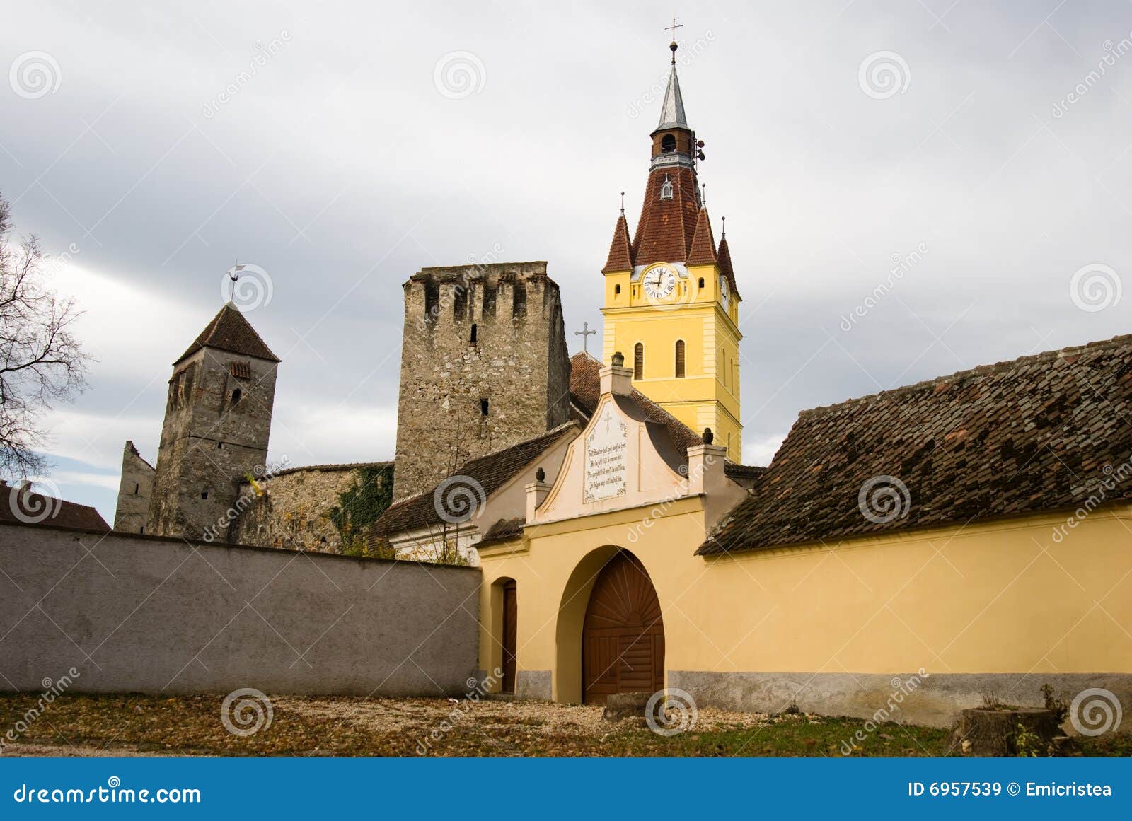 Fortified Church in Transylvania Stock Image - Image of medieval ...