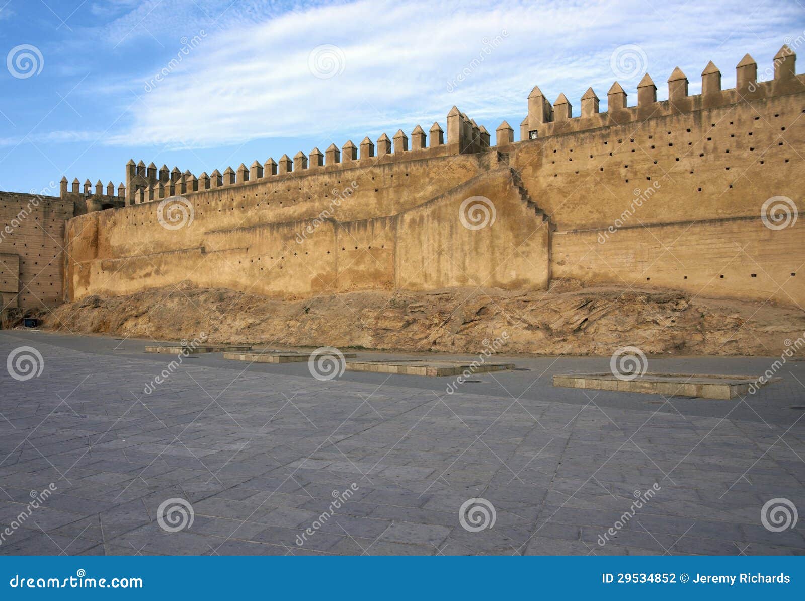 Fortified City Walls stock photo. Image of morocco, gate - 29534852
