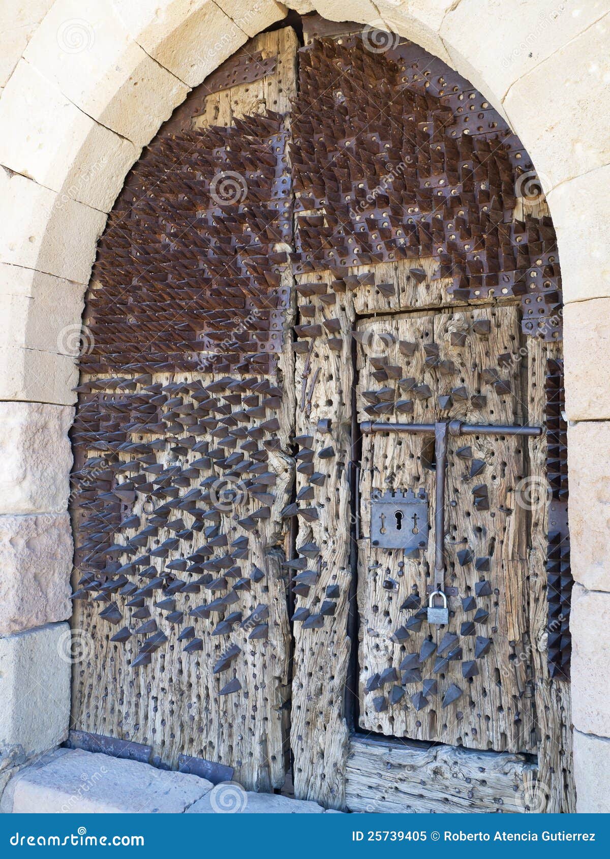 Fortified gate stock image. Image of background, pattern - 25739405