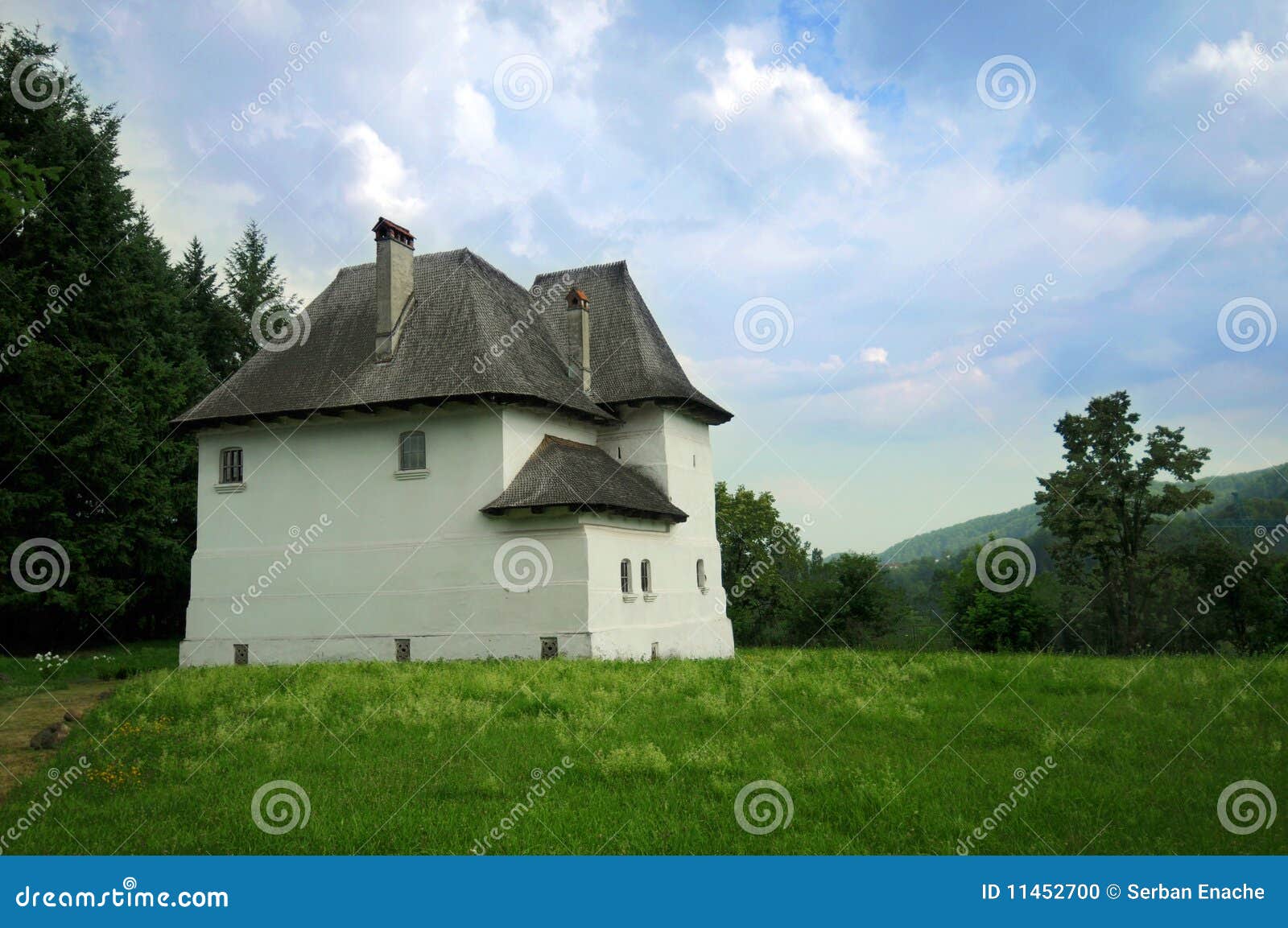 Fortified Villa in Countryside Stock Photo - Image of home, nature ...