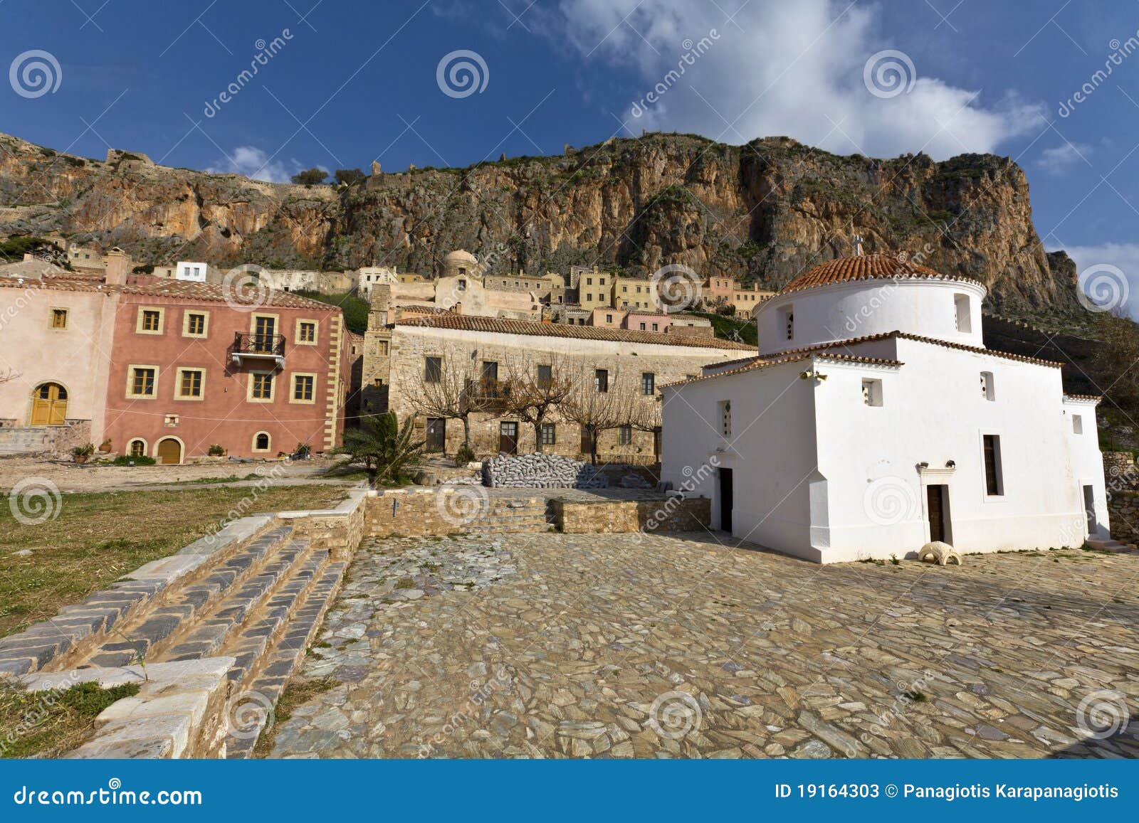 Fortified Village of Monemvasia in Greece Stock Image - Image of ...