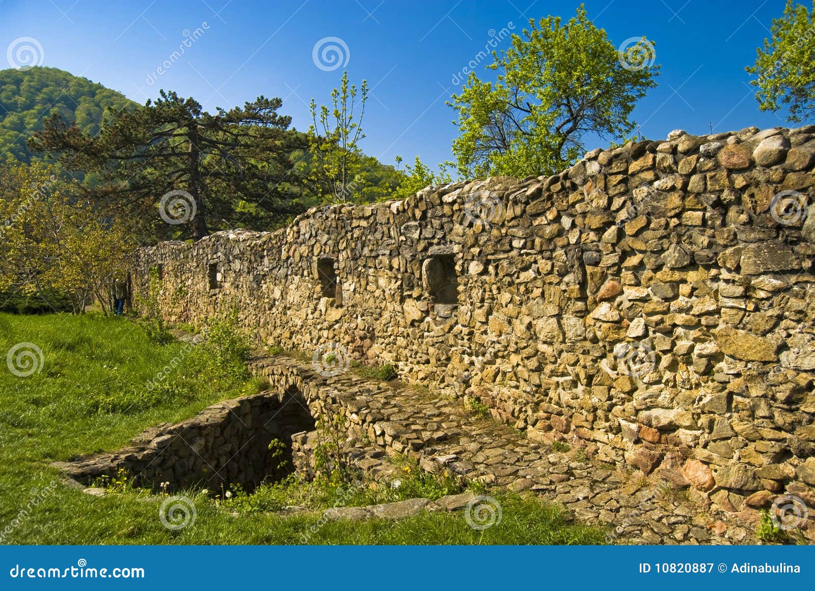 Fortified wall stock image. Image of fortification, fortress - 10820887
