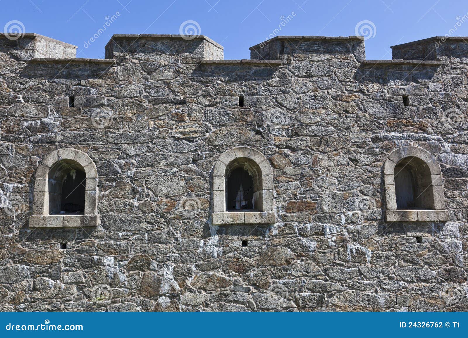 Fortified wall stock photo. Image of fortress, fortification - 24326762