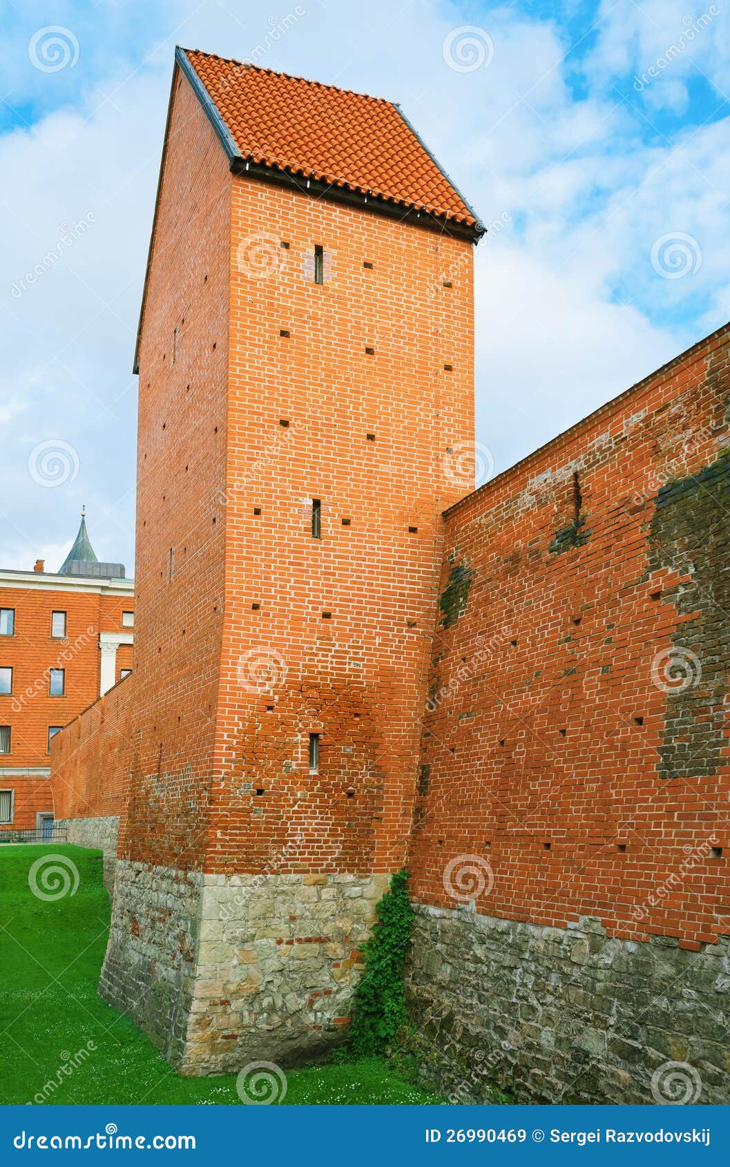 Fortified Wall stock image. Image of brick, brickwall - 26990469