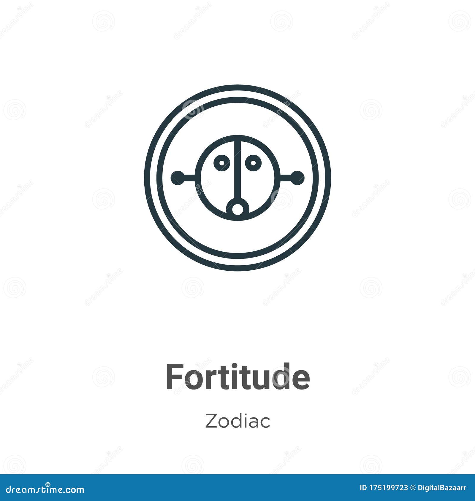 Fortitude Concept Vector Linear Icon Isolated On Transparent Background ...