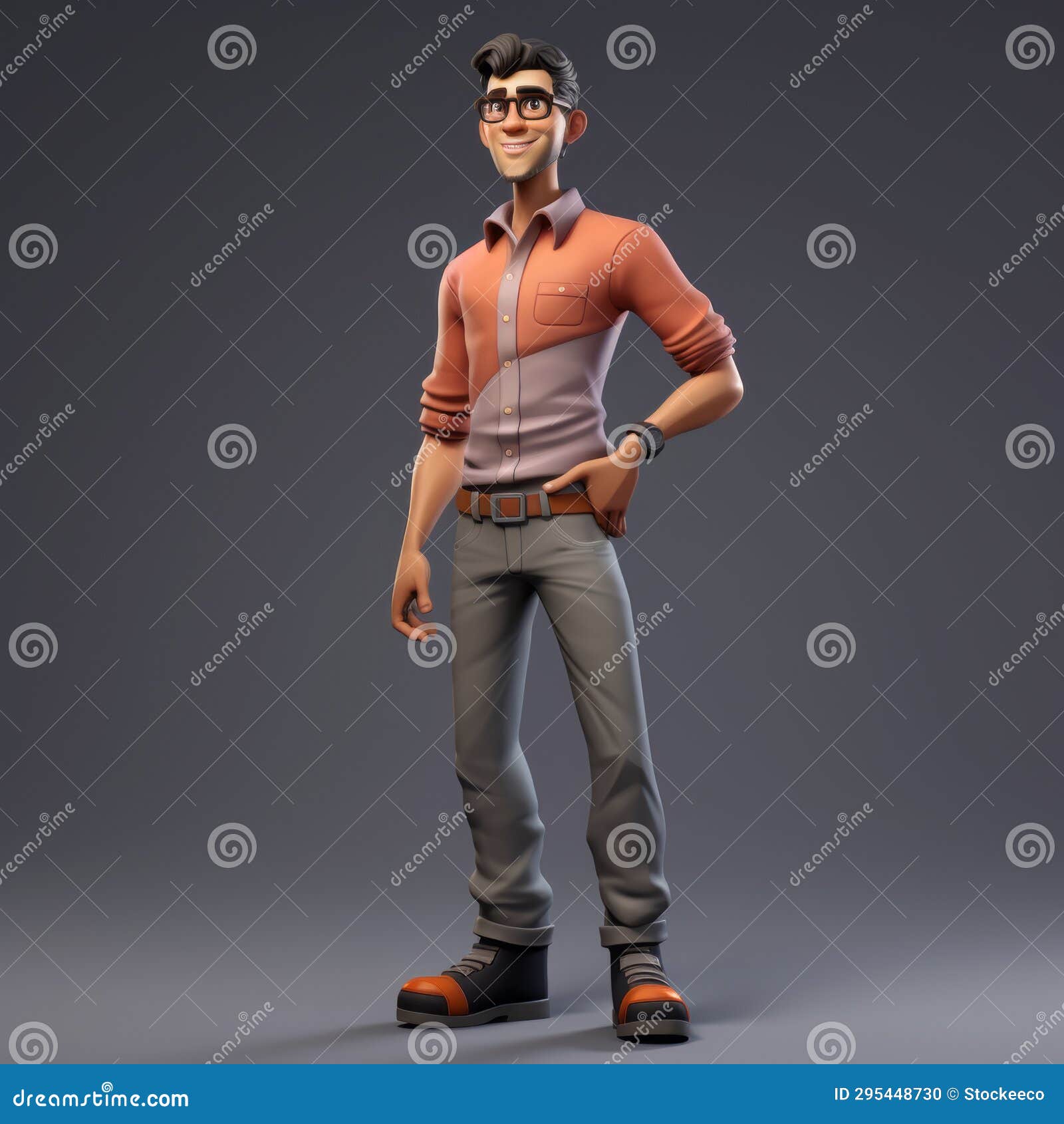 Fortnite 3d Character Portrait in Dappled Brushwork Style Stock ...