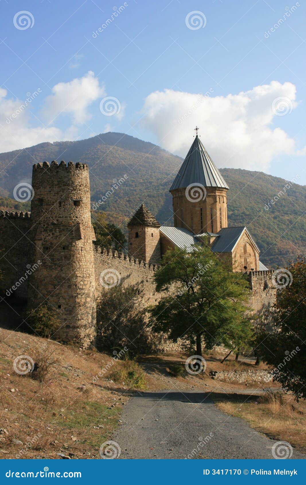 Fortress and church stock photo. Image of loophole, architecture - 3417170
