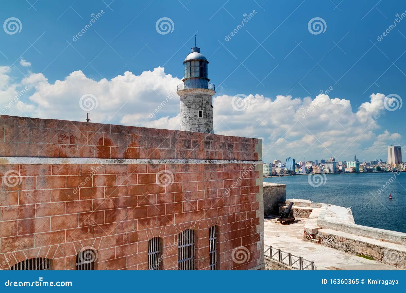 The Fortress of El Morro in Havana, Cuba with the Stock Image - Image ...