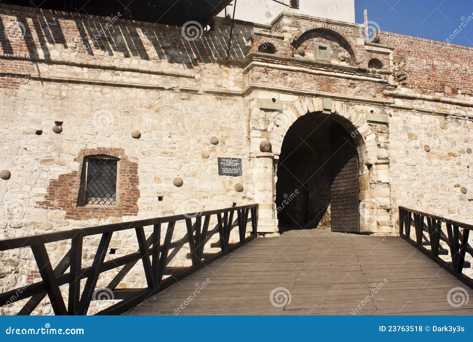 Fortress gate stock photo. Image of monument, kalemegdan - 23763518