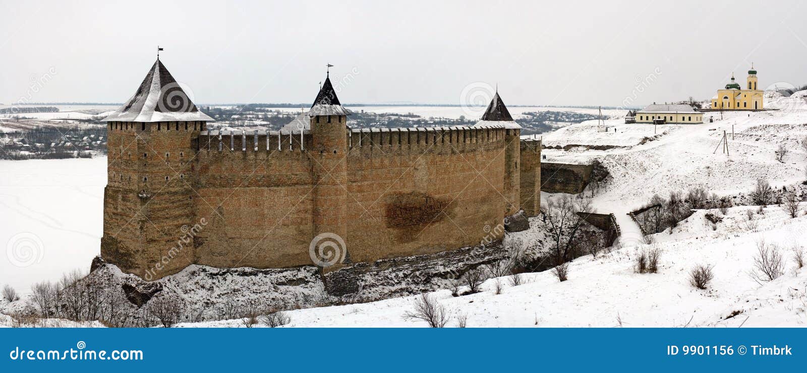 Fortress of Hotin stock photo. Image of strength, stone - 9901156