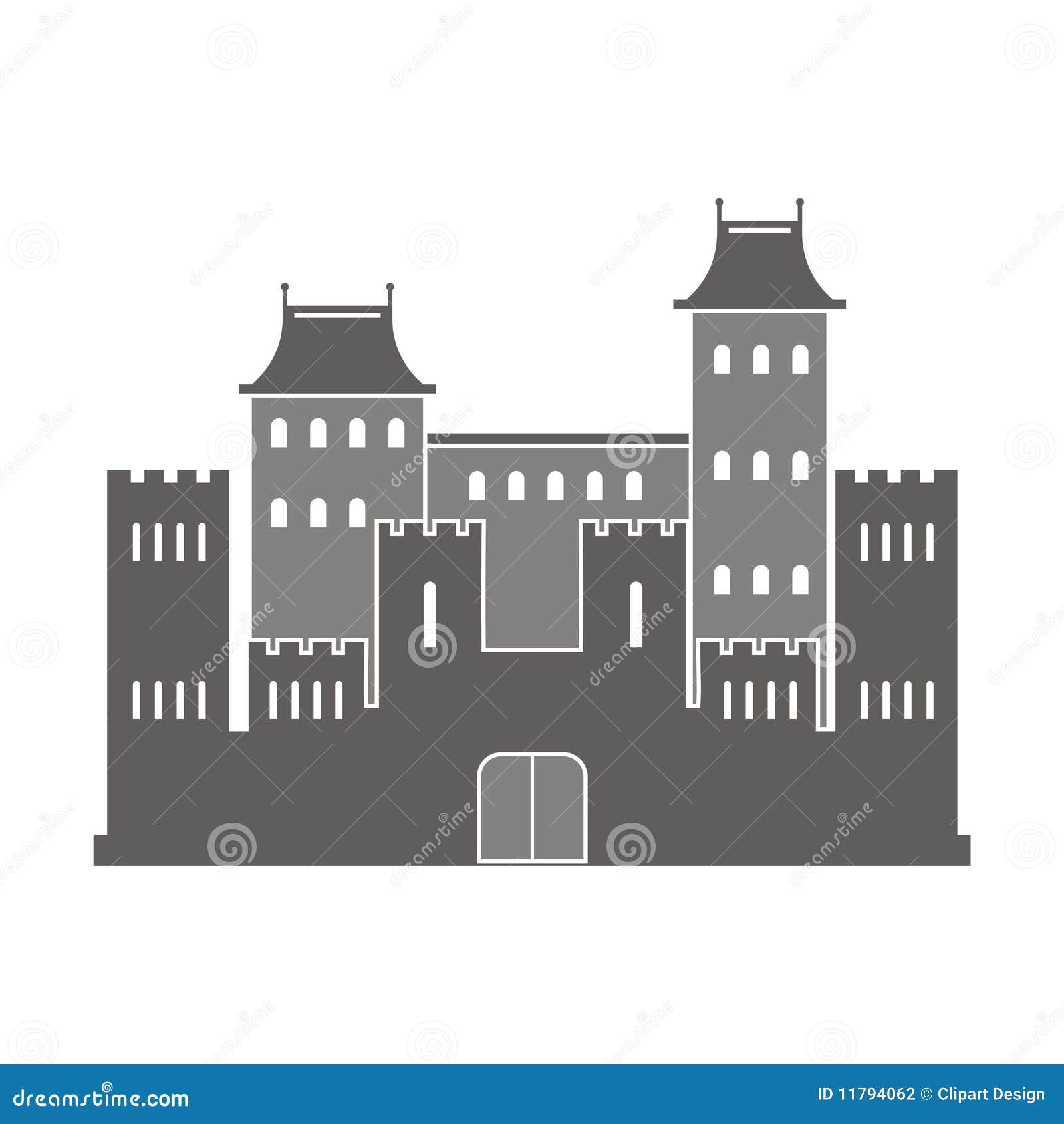 Fortress illustration stock illustration. Illustration of ancient ...