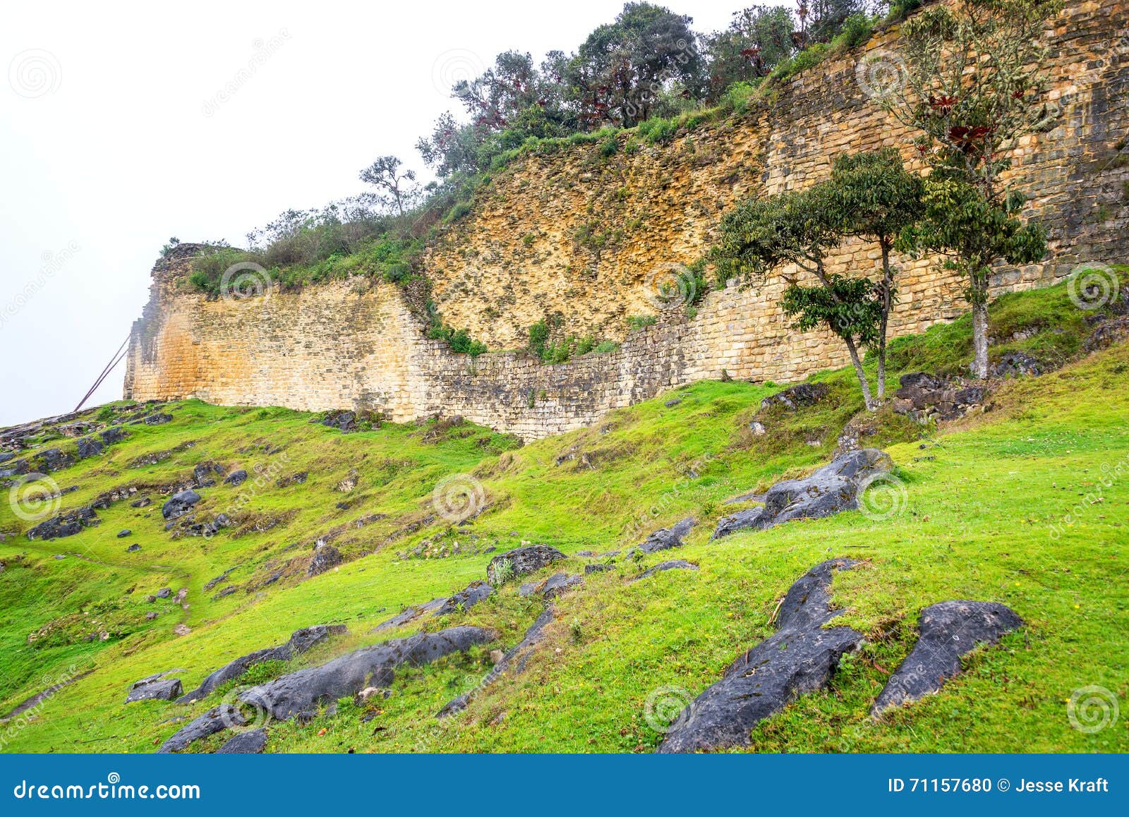 Fortress in Kuelap, Peru stock photo. Image of built - 71157680