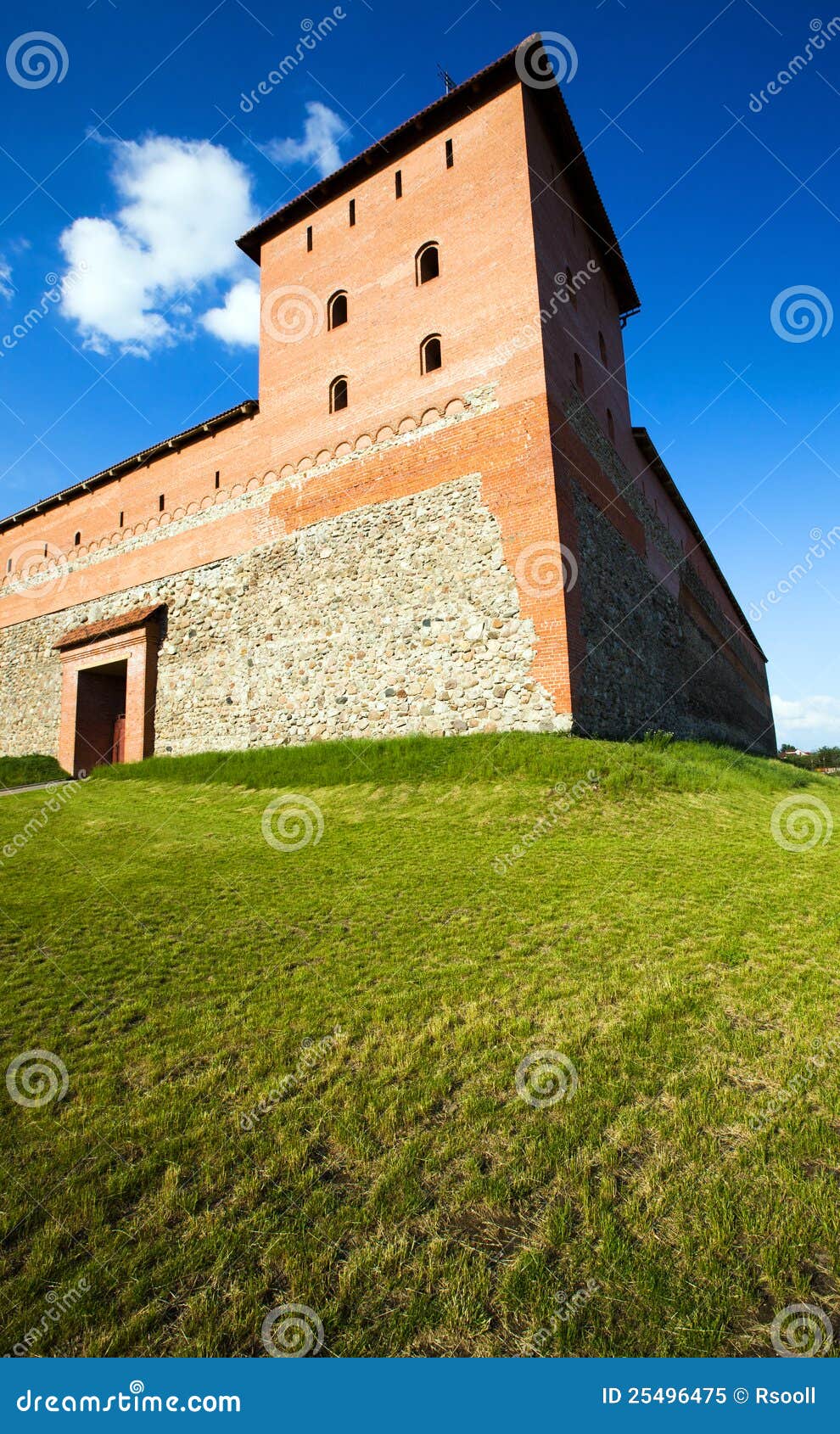 Fortress in the Lida city stock image. Image of famous - 25496475