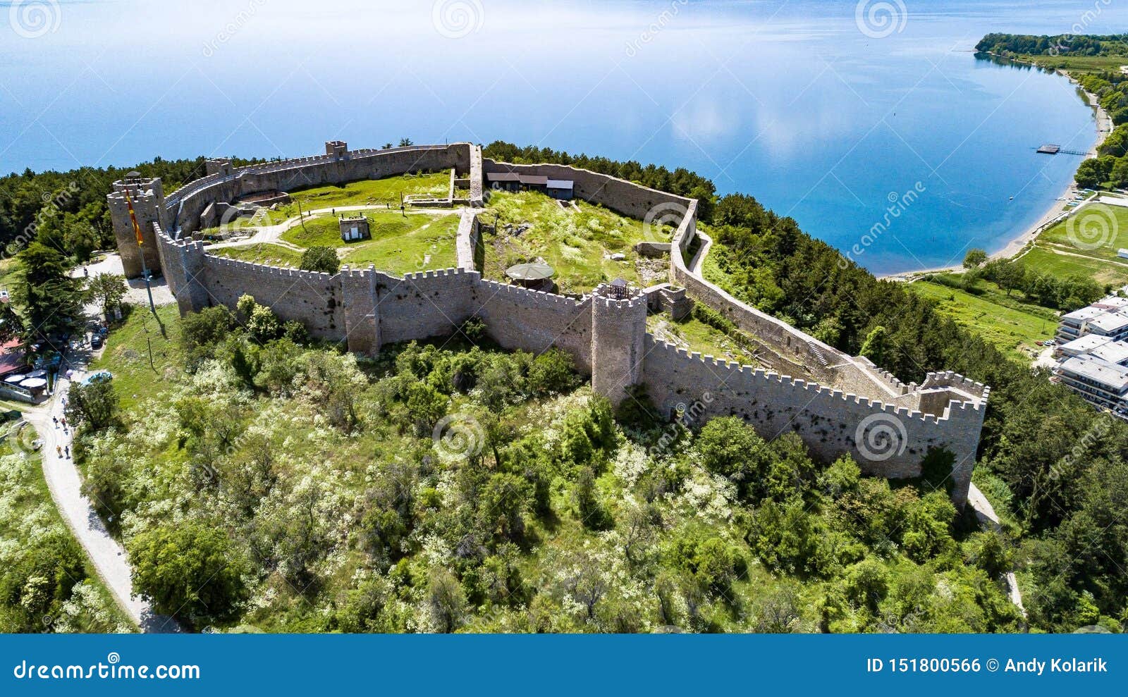 Samuels Fortress stock photo. Image of ohrid, fortress - 151800566