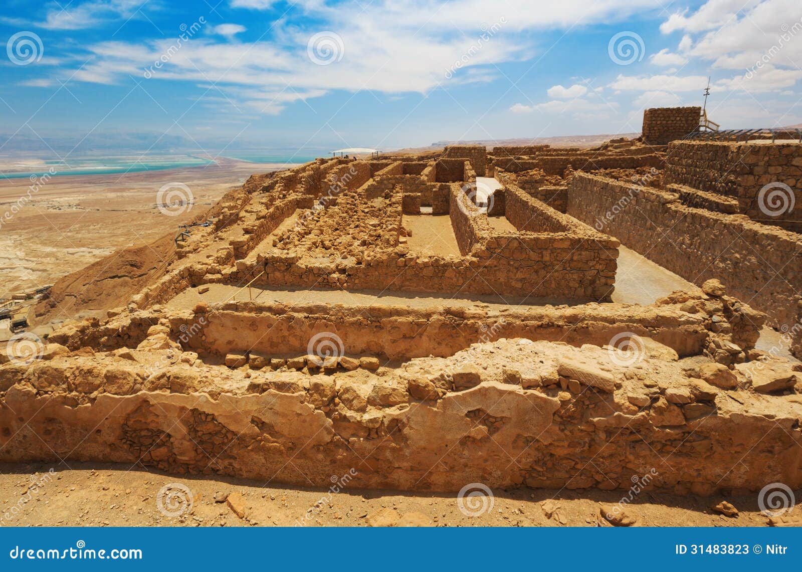 Fortress Masada, Israel stock image. Image of fortress - 31483823