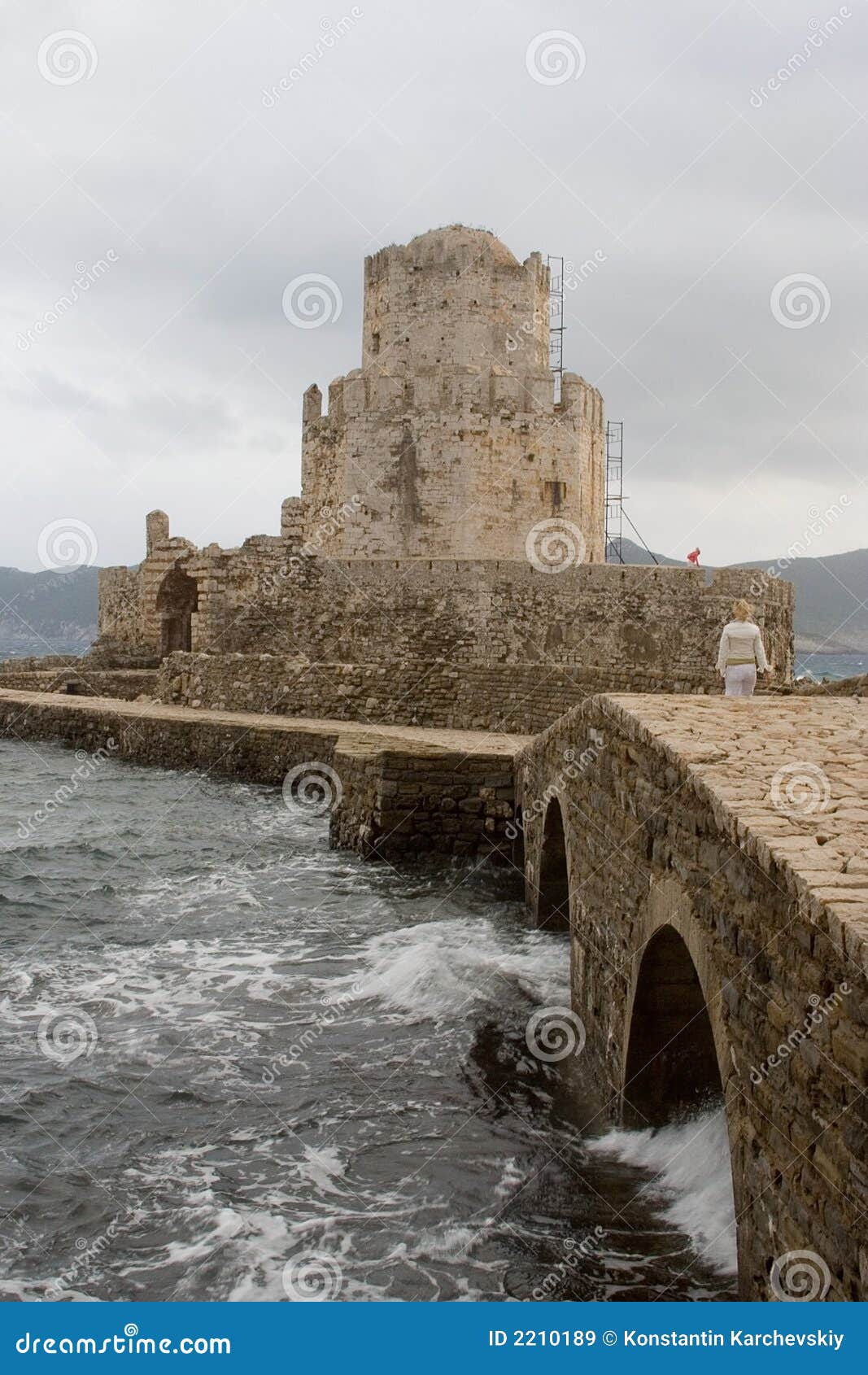 Fortress of methoni greece stock image. Image of bastion - 2210189