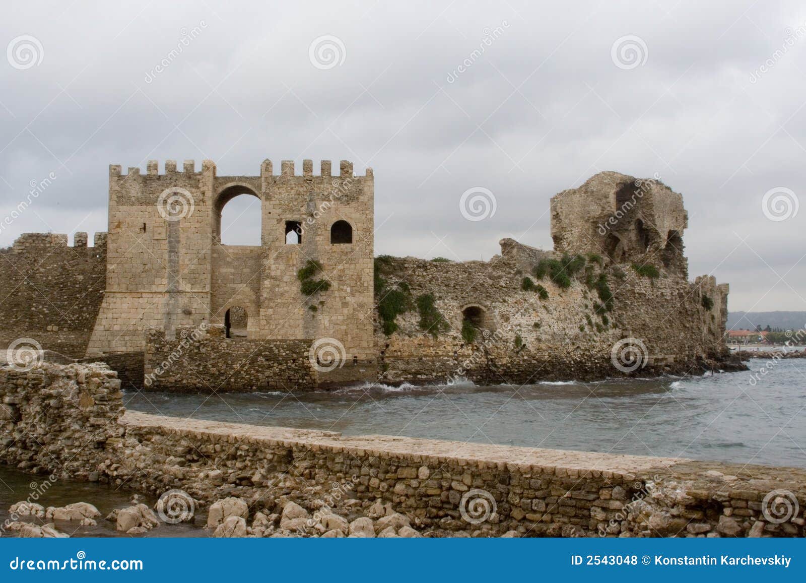 Fortress of methoni greece stock photo. Image of arch - 2543048