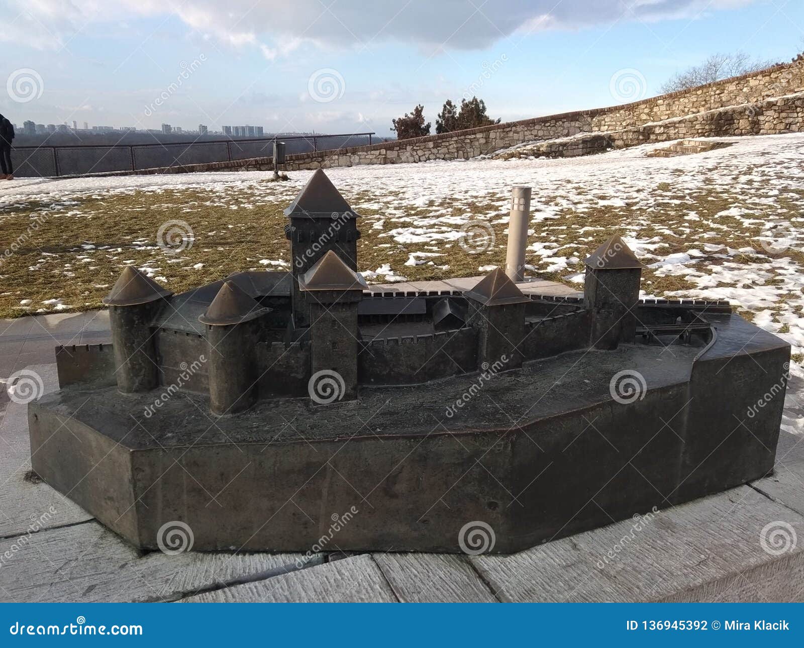 A fortress model stock photo. Image of belgrade, model - 136945392