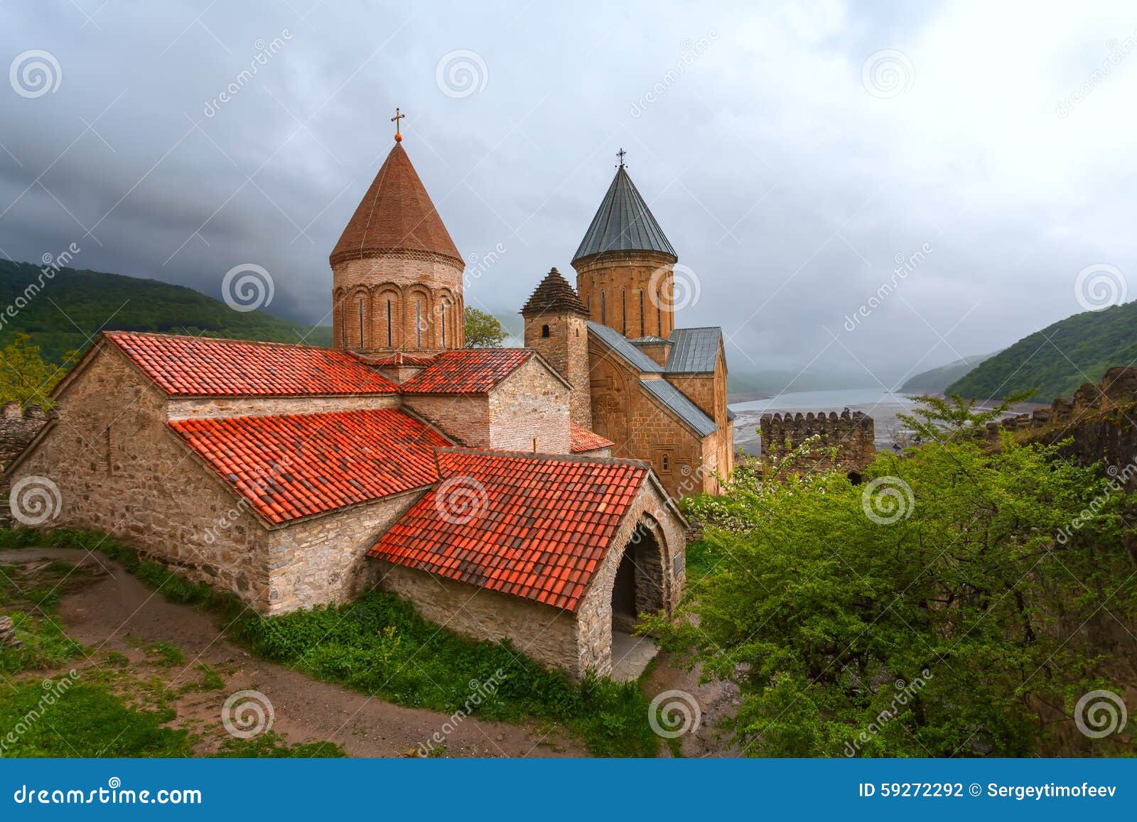 The Fortress, the Monastery Ananuri Stock Photo - Image of landmark ...