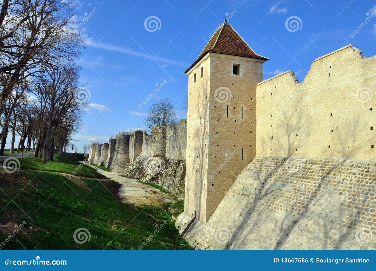 Fortress in Provins stock photo. Image of stronghold - 13667686
