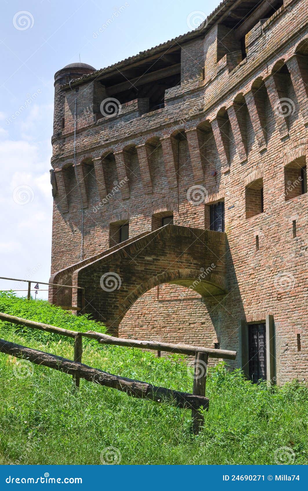 Fortress Rocca Stellata. Bondeno. Emilia-Romagna. Italy Stock Image ...