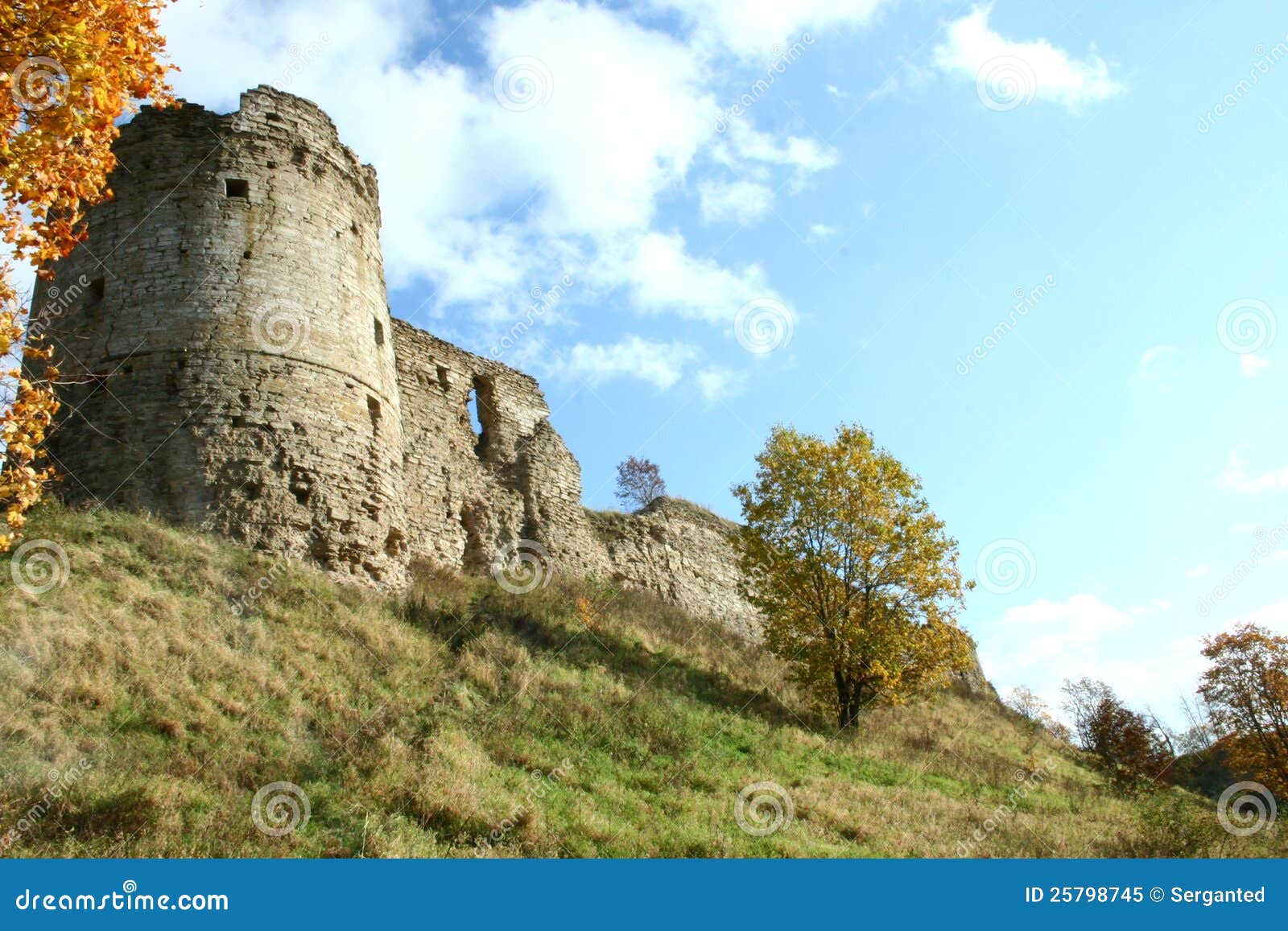 Fortress ruins stock image. Image of grass, ancient, stone - 25798745
