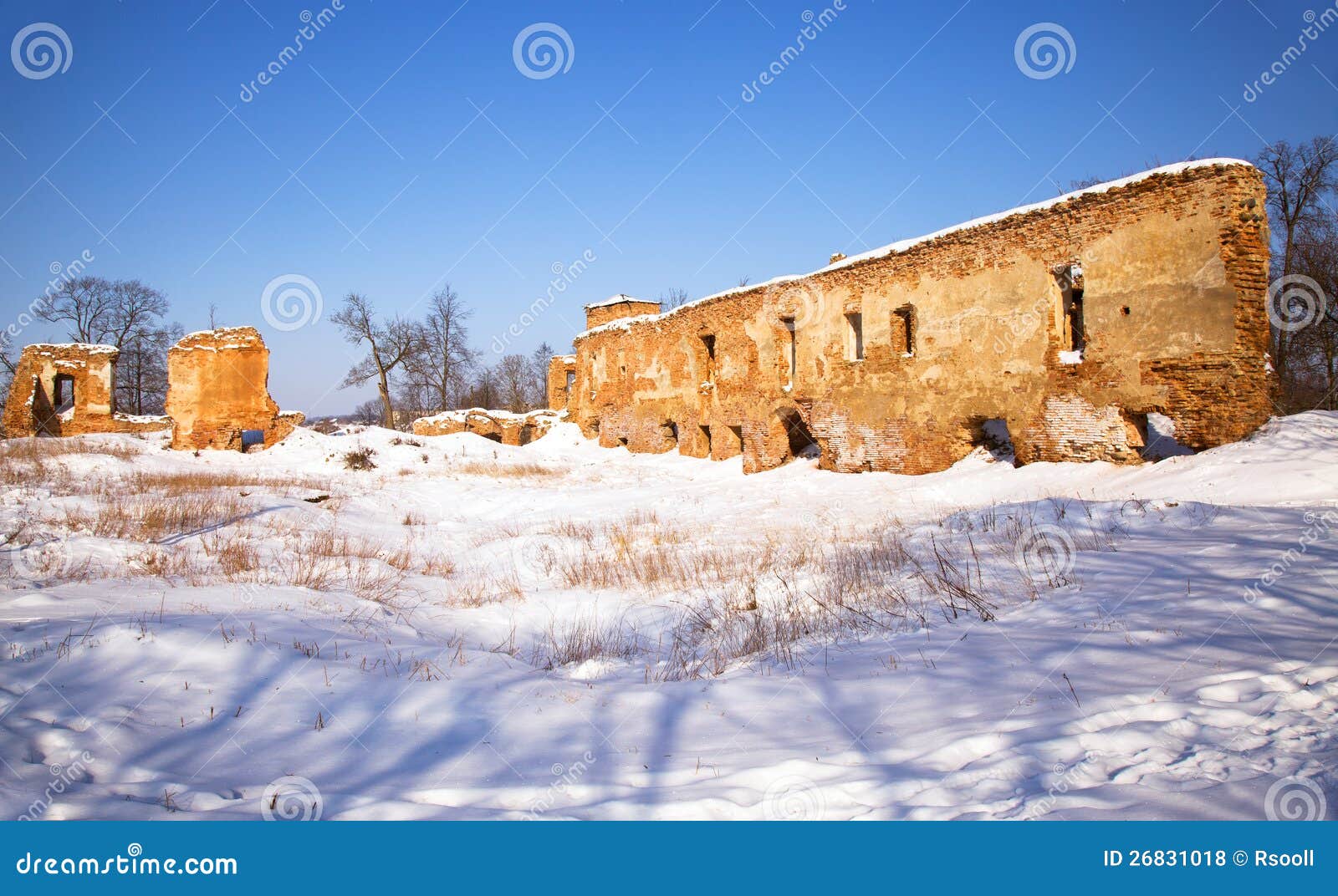 Fortress ruins stock photo. Image of facade, culture - 26831018