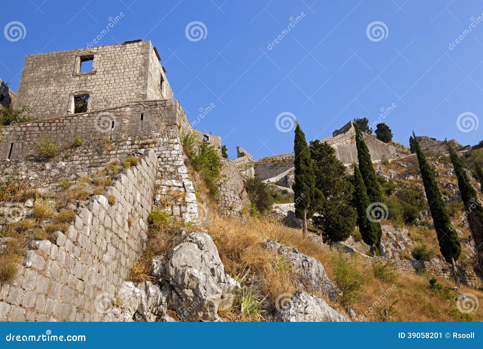 Fortress ruins stock image. Image of famous, eastern - 39058201