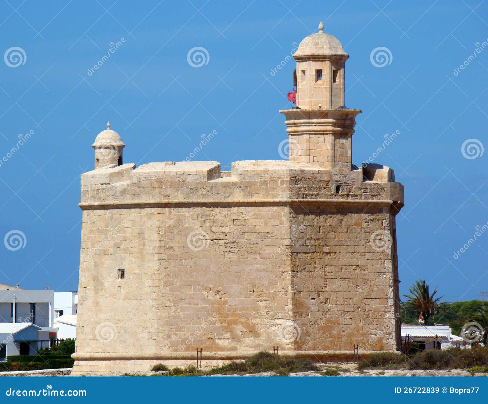 Fortress Saint Nicholas, Ciutadella, Menorca Stock Image - Image of ...