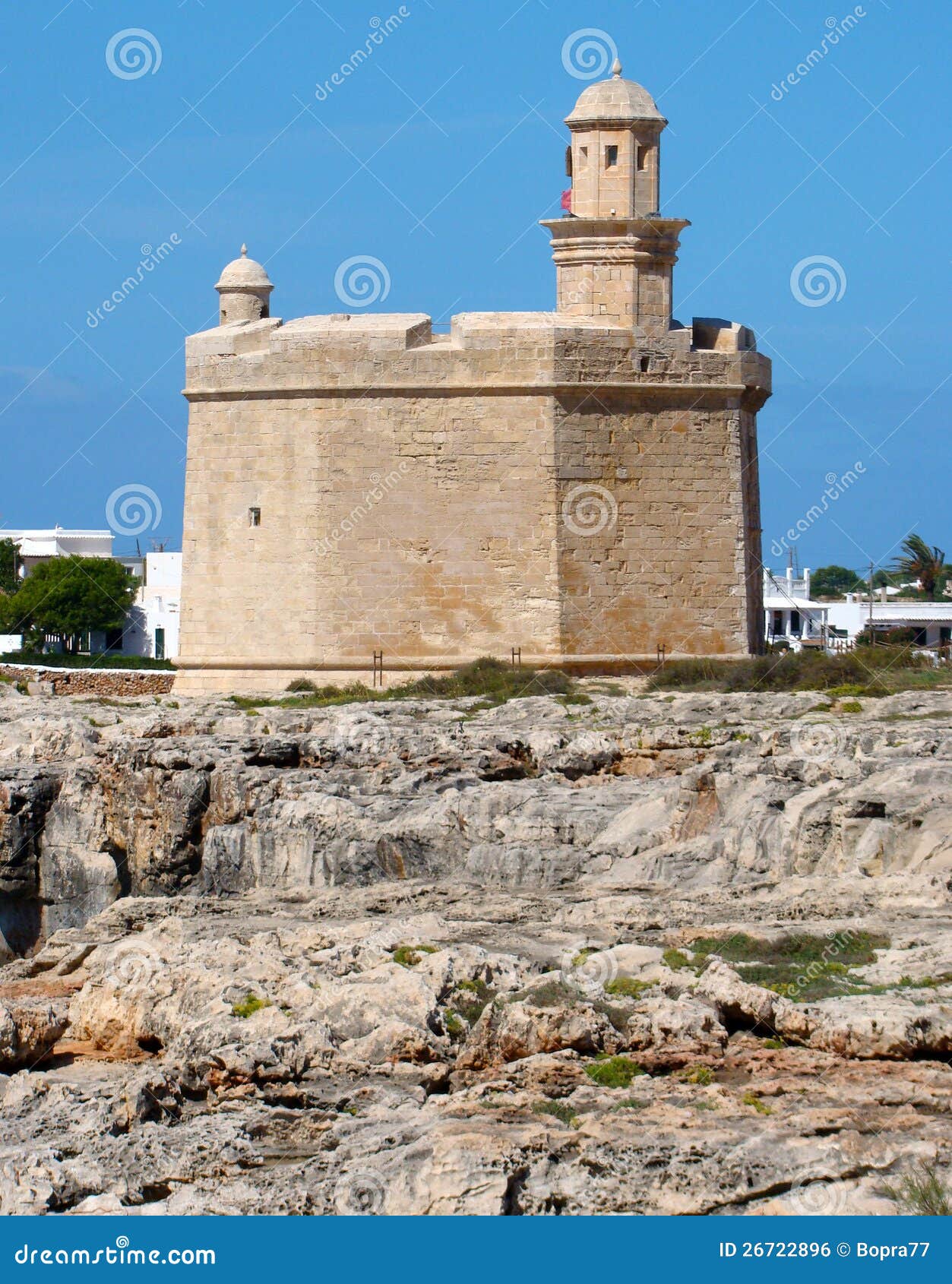 Fortress Saint Nicholas, Ciutadella, Menorca Stock Photo - Image of ...