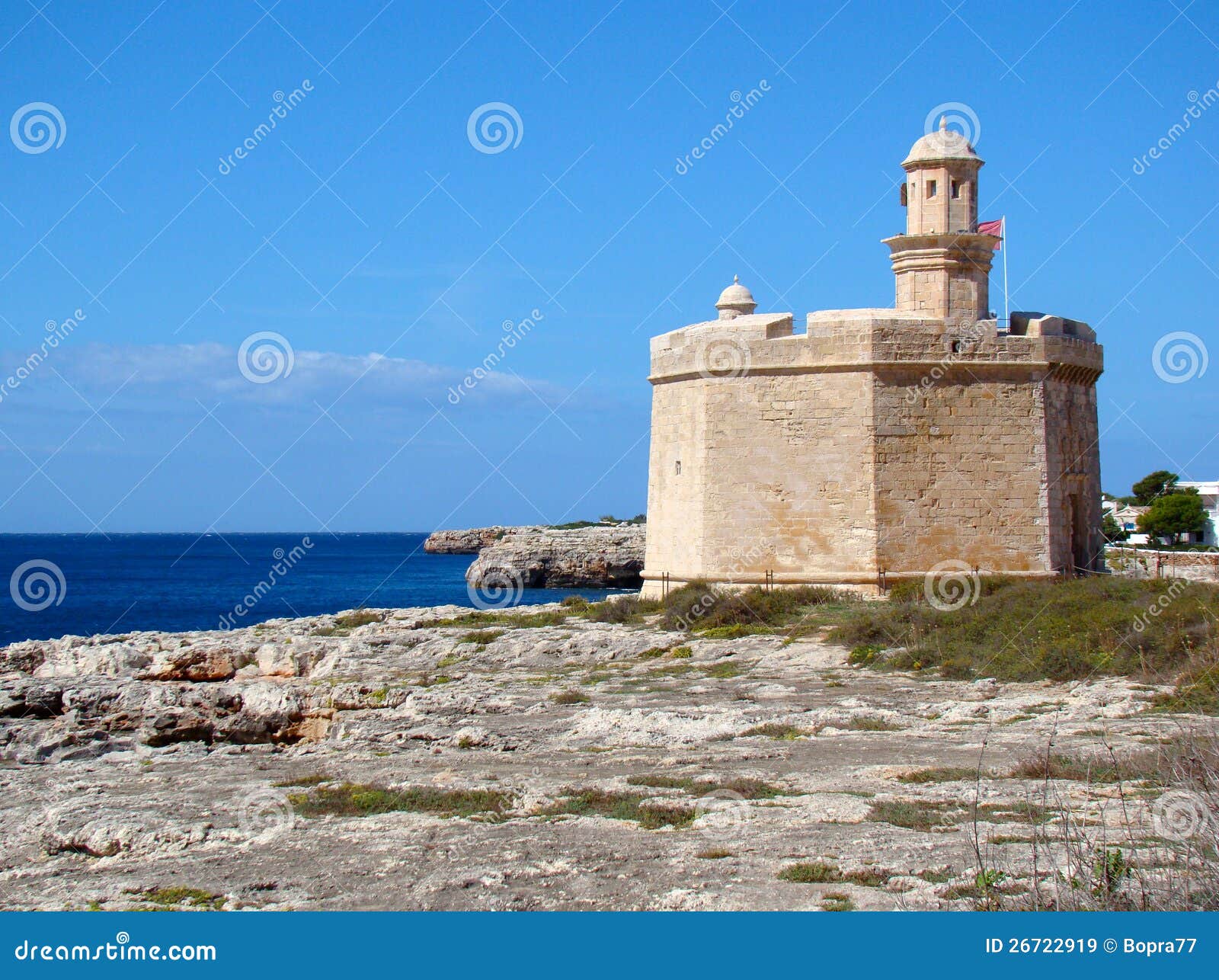 Fortress Saint Nicholas, Ciutadella, Menorca Stock Image - Image of ...