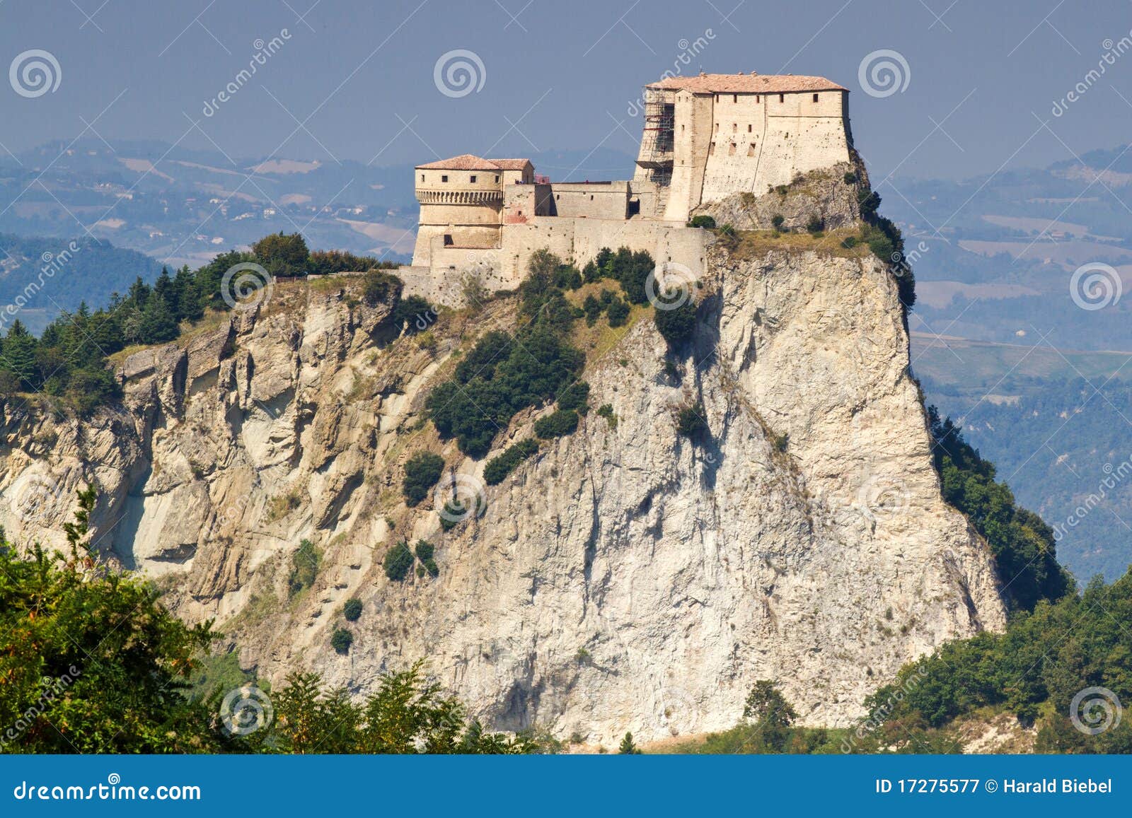 Fortress of San Leo, Italy stock image. Image of europe - 17275577