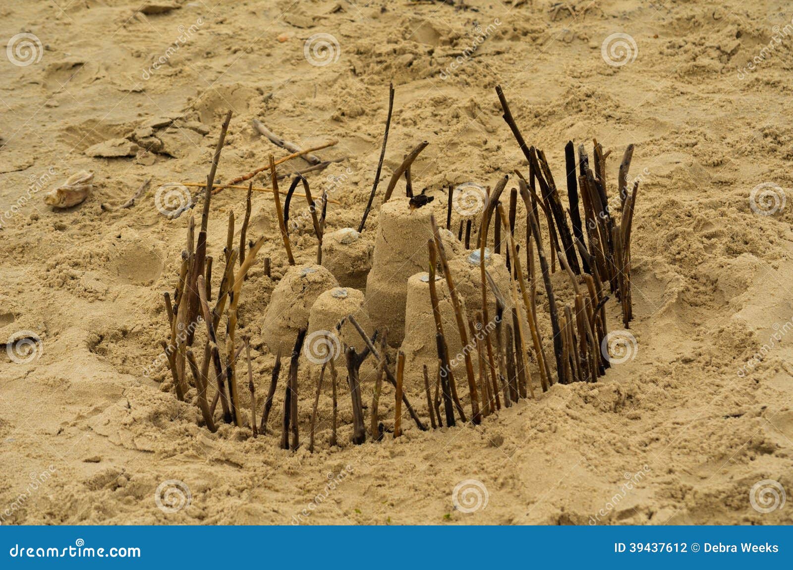 Fortress Sand Castle stock photo. Image of matagorda - 39437612