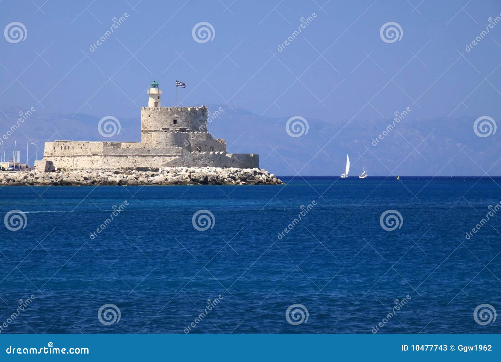 Fortress by the Sea stock image. Image of sunny, island - 10477743