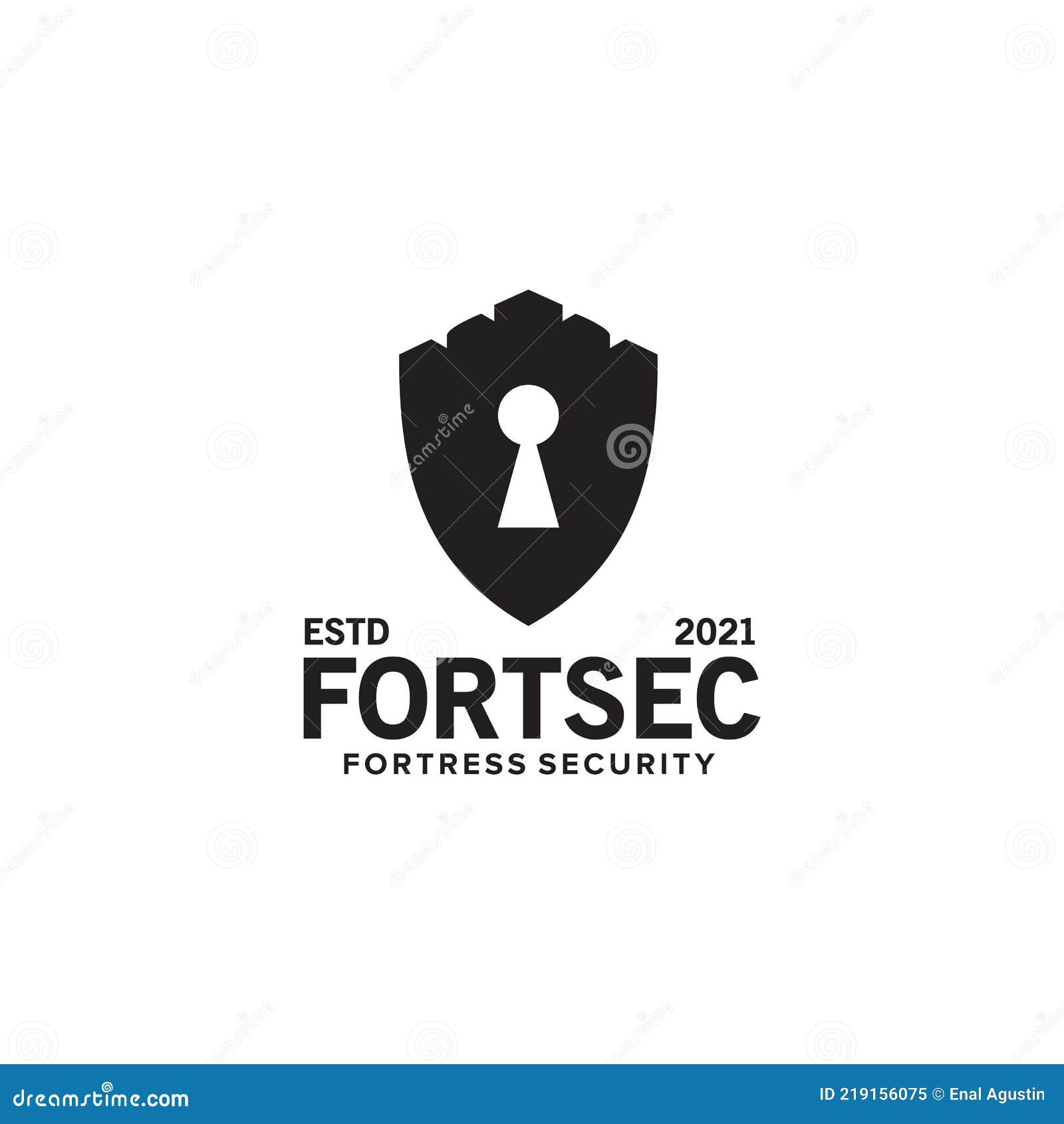 Fortress Security Logo Design Template Stock Vector - Illustration of ...