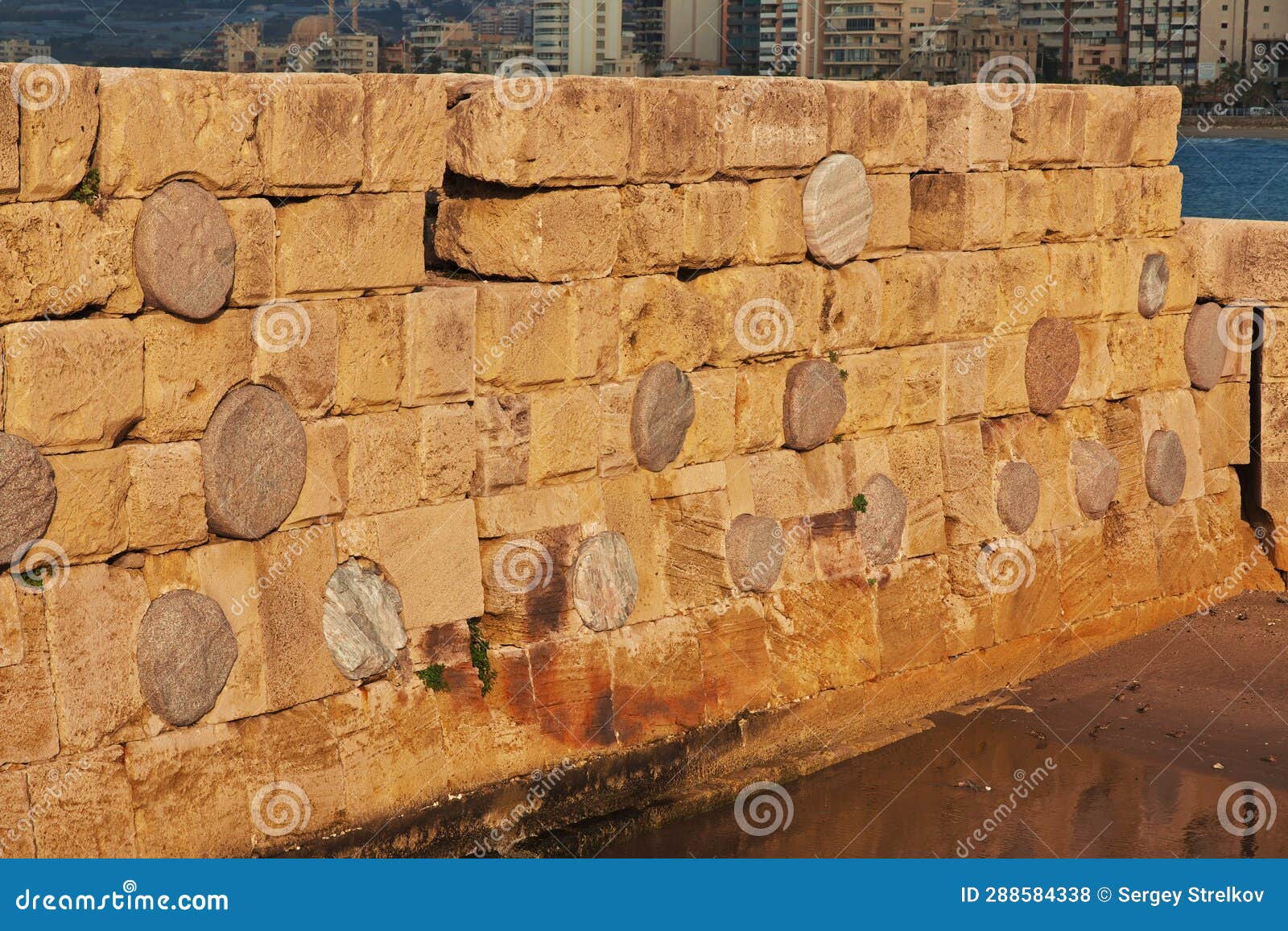 The Fortress in Sidon, Sayda, Lebanon Stock Photo - Image of travel ...