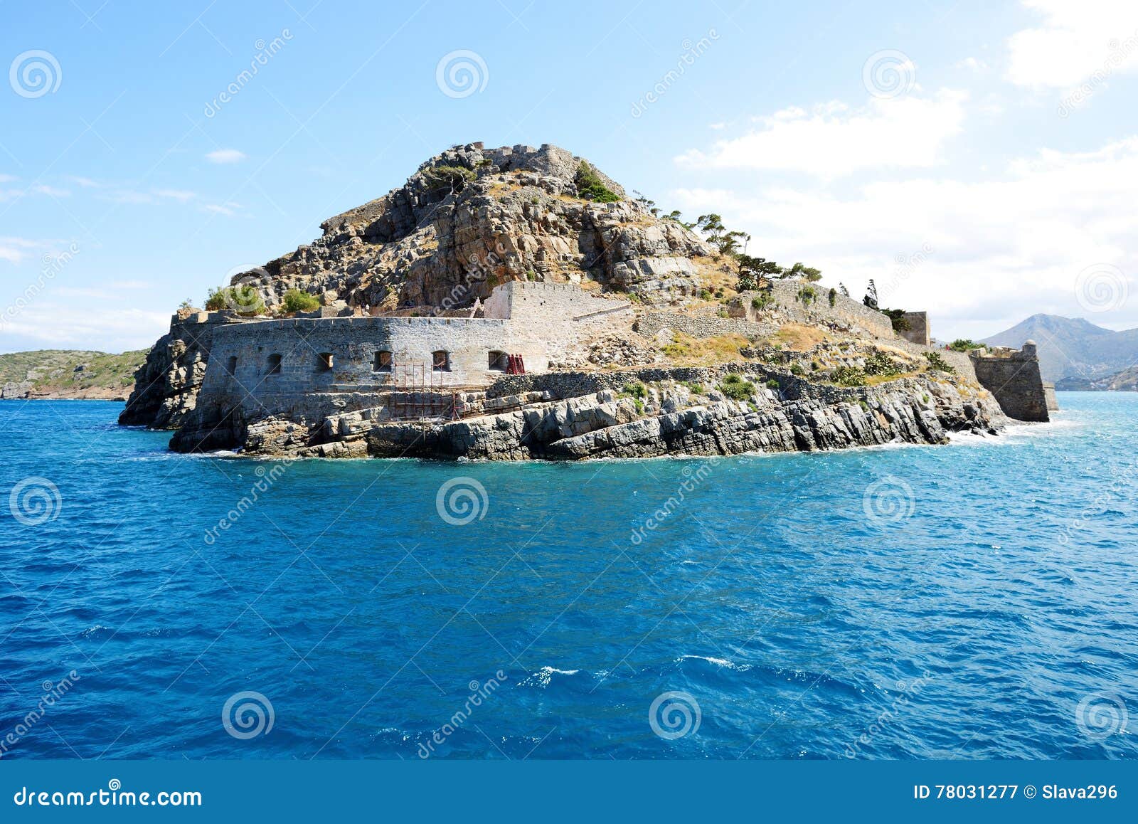 The Fortress on Spinalonga Island Editorial Photography - Image of ...