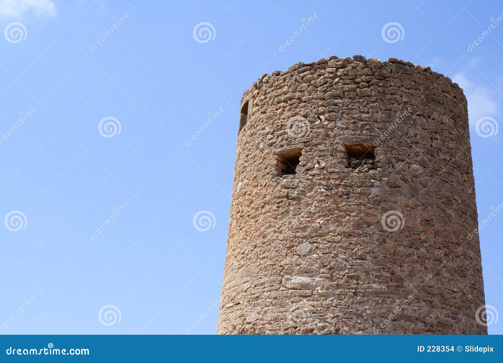 Fortress Tower stock photo. Image of majorca, spain, castle - 228354