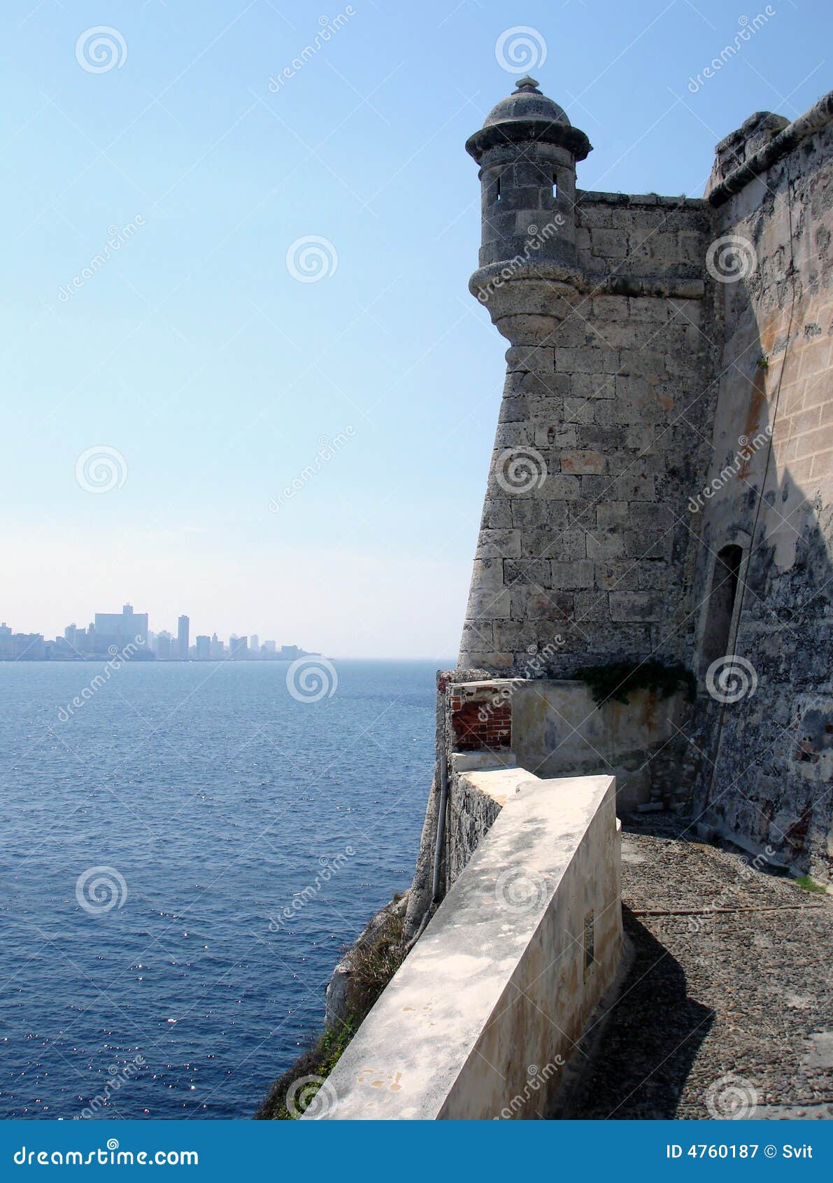 Fortress tower stock image. Image of cuba, embankment - 4760187