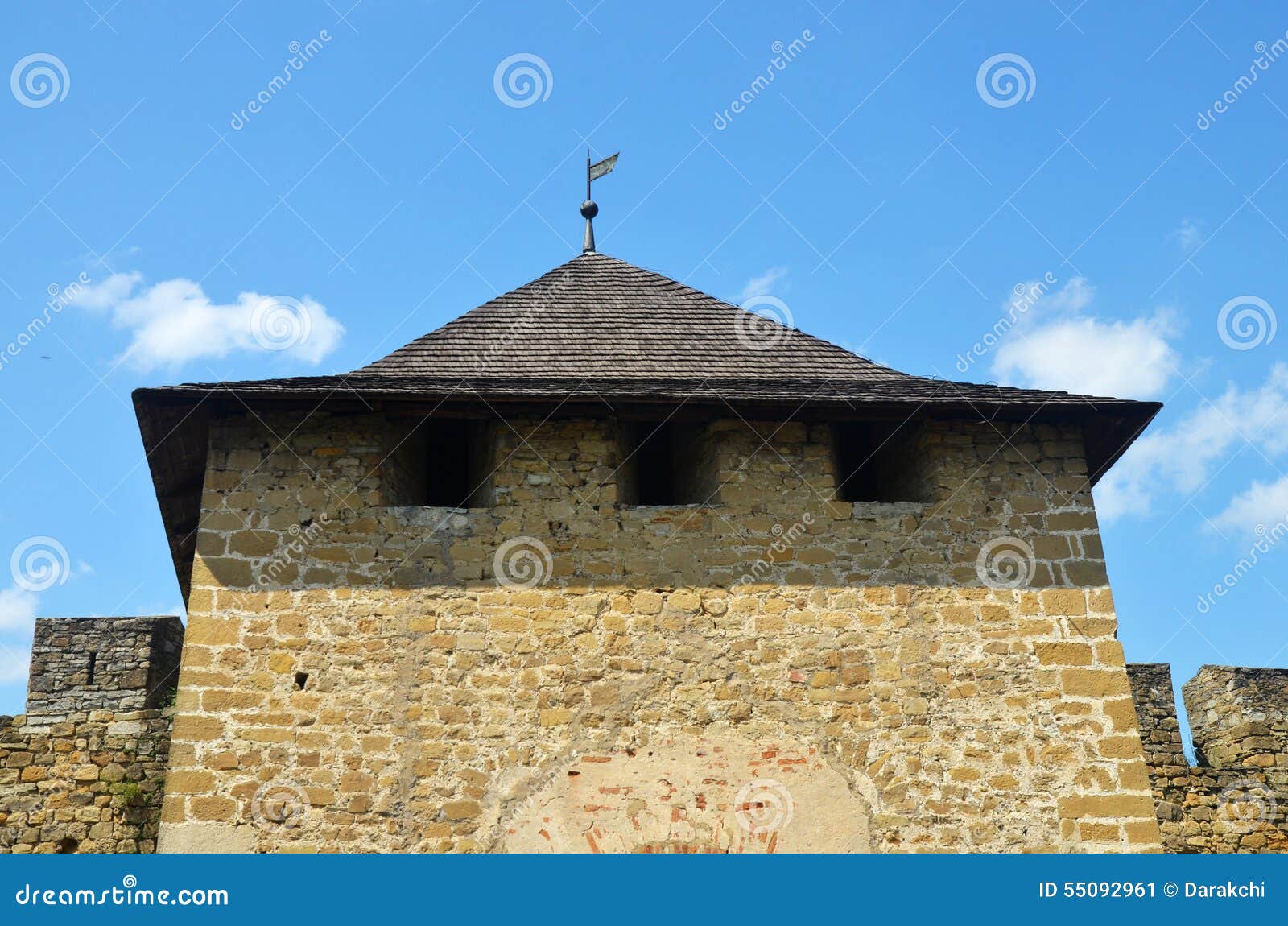 Fortress tower stock image. Image of entrance, european - 55092961
