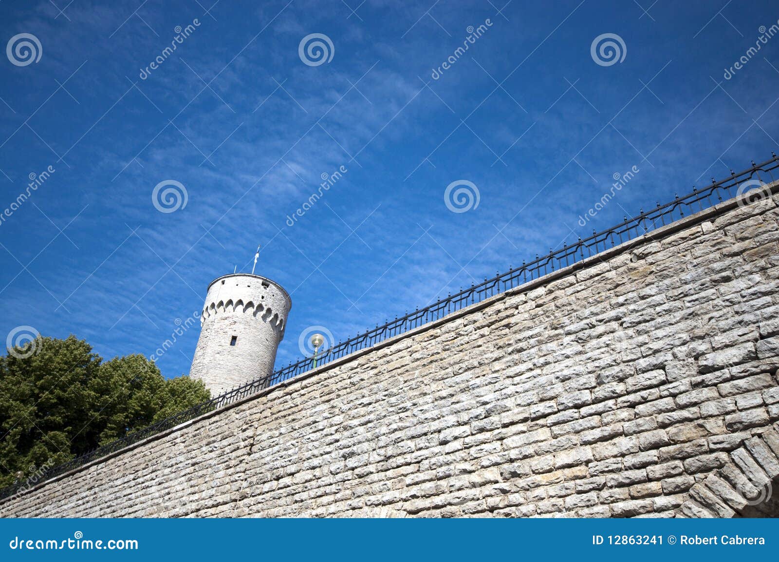 Fortress Tower in Tallinn Estonia Stock Image - Image of design, wall ...