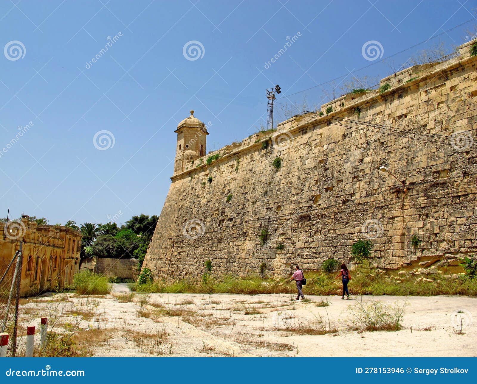The Vintage Fortress in Valletta, Malta Editorial Photo - Image of ...